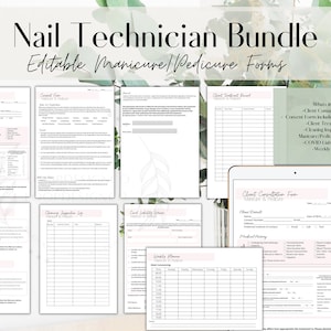 Nail Consultation Form Nail Technician Form Client Intake - Etsy Ireland