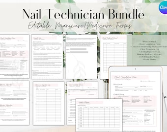 Editable Client Consultation Form Template for Nail - Etsy