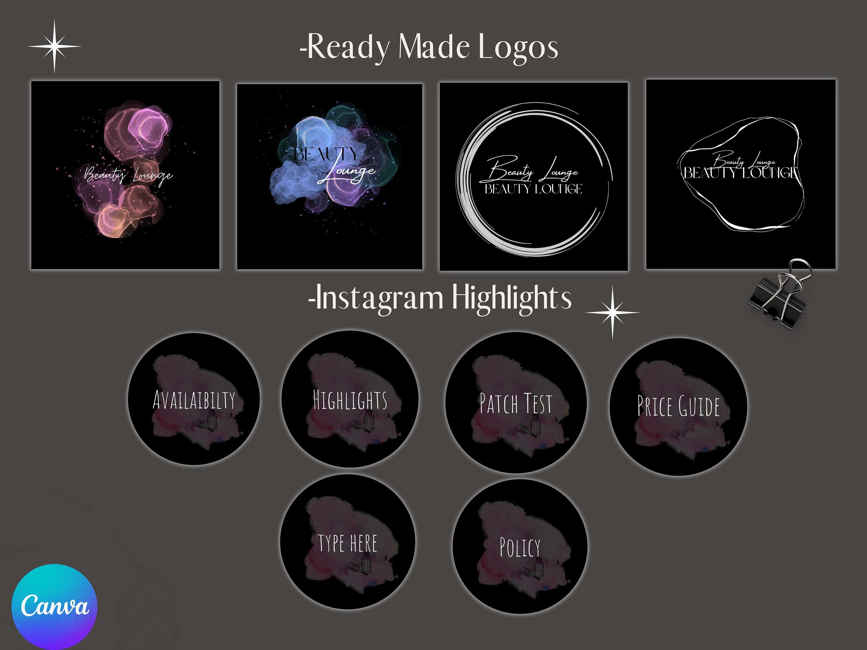 MIL 30 Branding Kit Set Bundle Templates Printable - Etsy