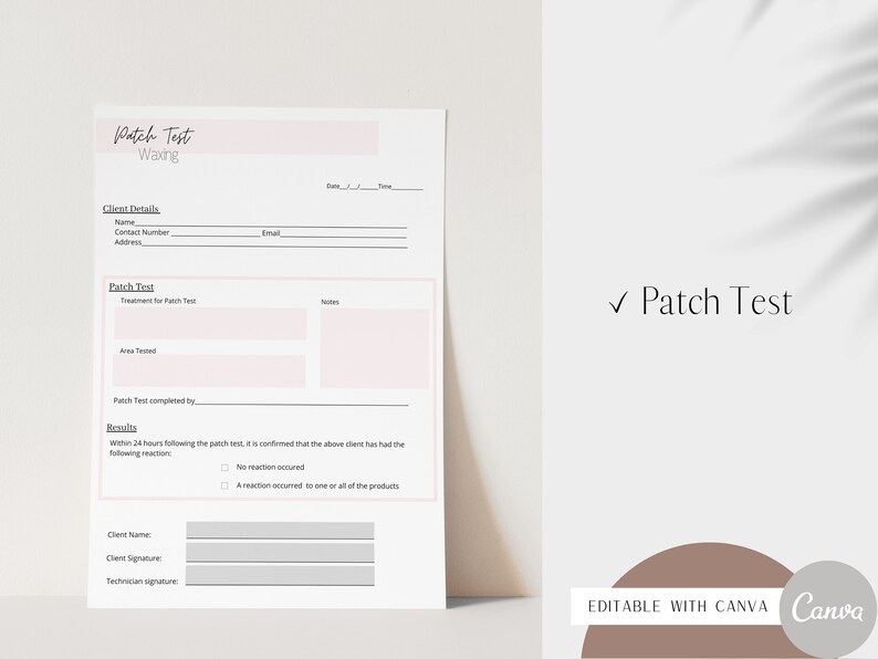 Waxing Consultation Bundle, Consent Form, Waxing Aftercare, Waxing ...