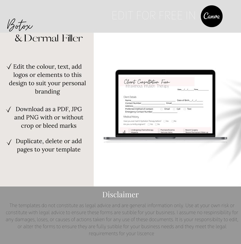IV Therapy Intake, Consent, and Aftercare Form, Intravenous Therapy ...