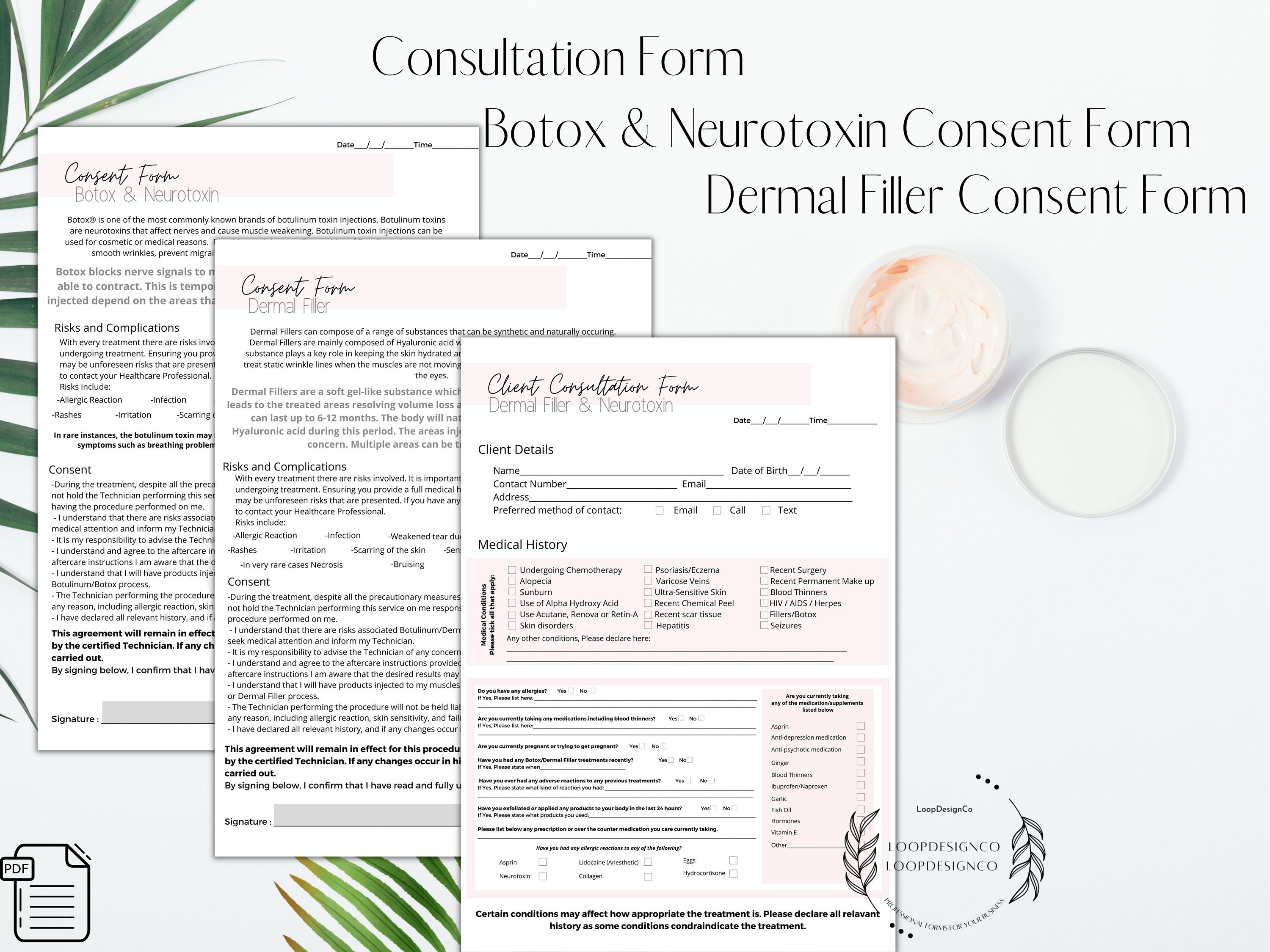 PDF Botox, Botulinum Toxin, Dermal Filler, Consent Form, Consultation ...
