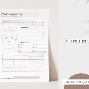 Editable Botox, Botulinum Toxin, Dermal Filler, Consent Form ...