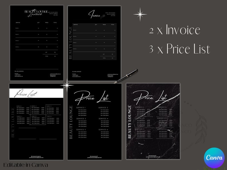 MIL 30 Branding Kit Set Bundle Templates Printable - Etsy