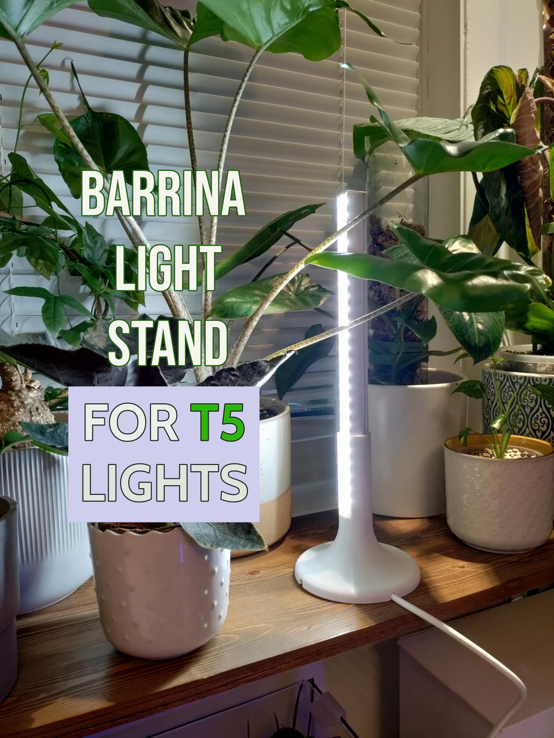 Barrina T5 LED Plant Grow Light Stand: Use Your Light Vertically! - Etsy