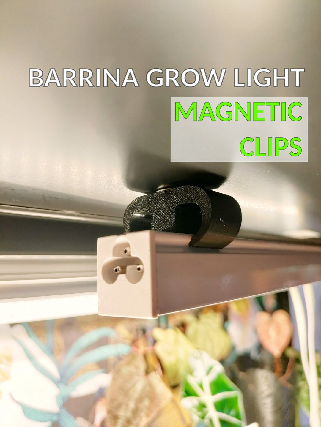 Plant LED Grow Light Barrinas T5 Magnetic Clips (set of 4 Clips) - Etsy