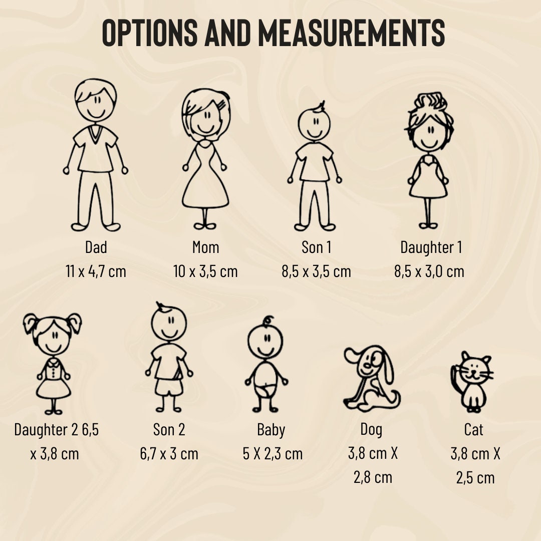 FAMILY CAR STICKER Car Sticker With Figures Different Designs and ...