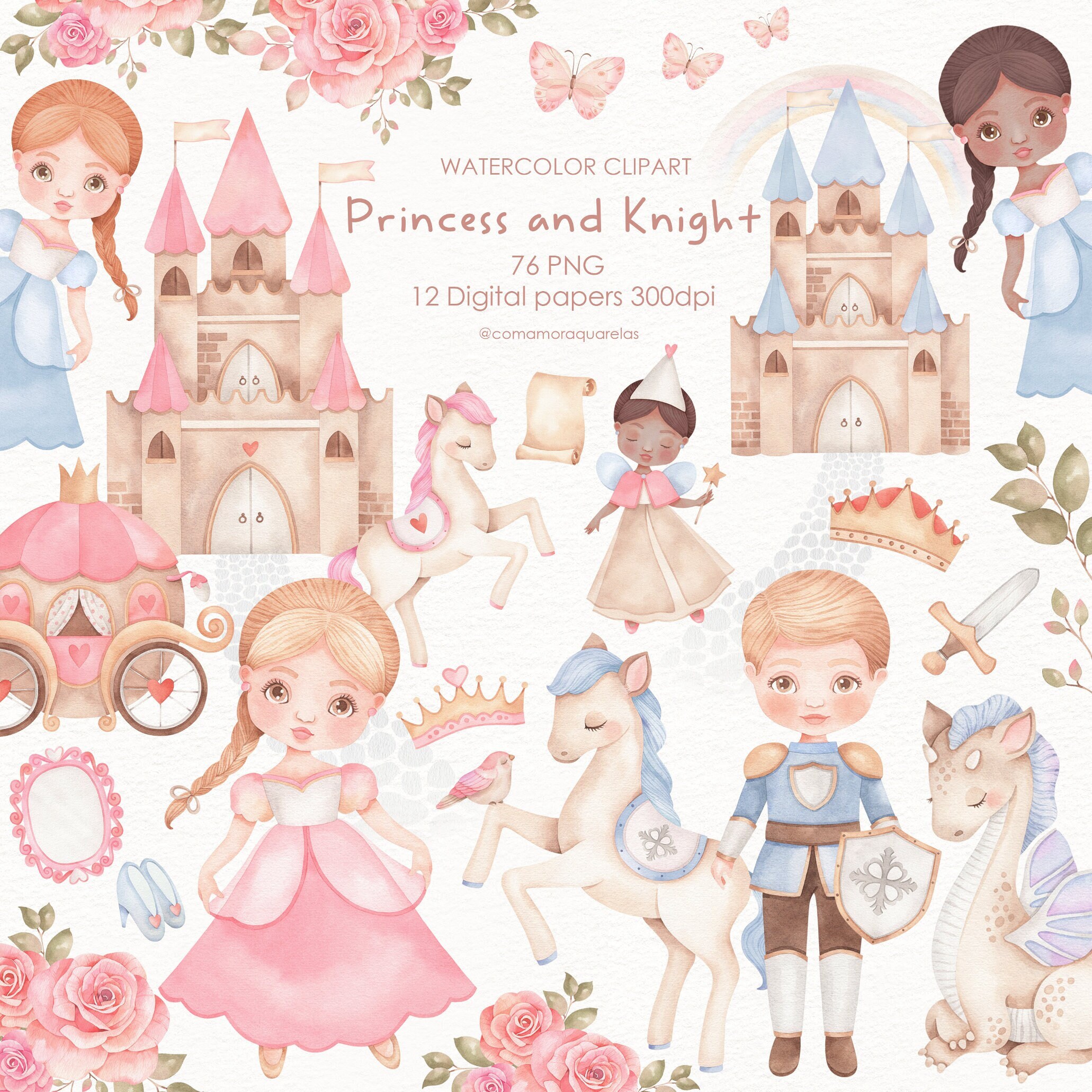 Knight And Princess Clipart
