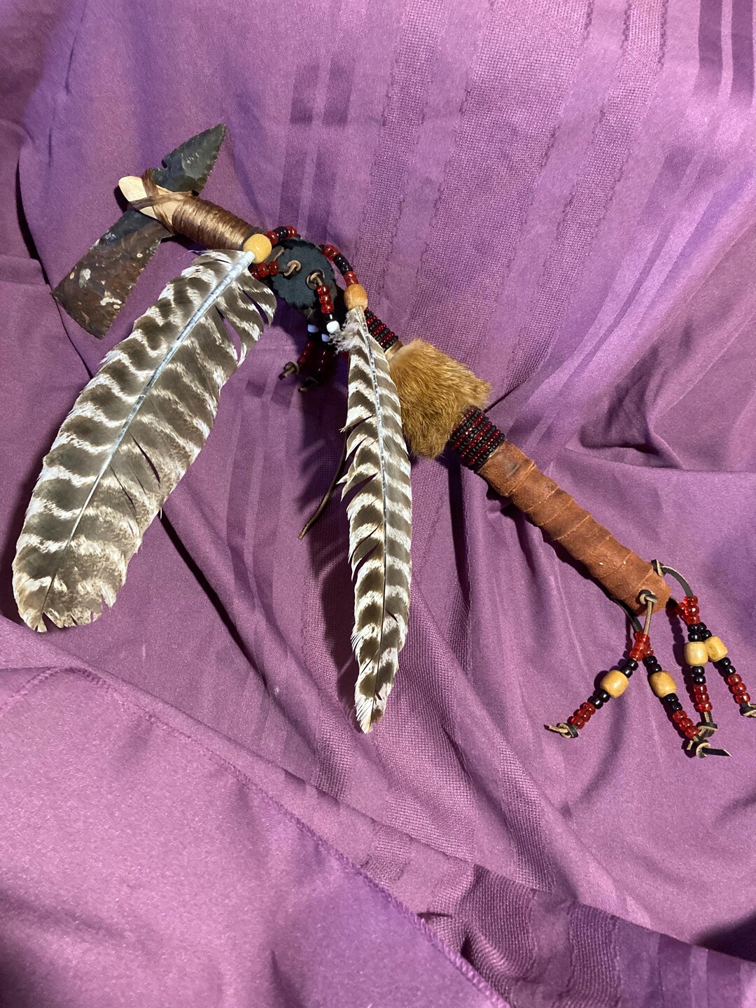 Stone Tomahawk Jasper , Flint and White Chert Stone Hatchet 00864 FREE ...