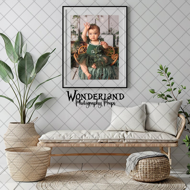 MOCK UP PNG Wall Art Vegetal Living Room - Collection I - Digital ...