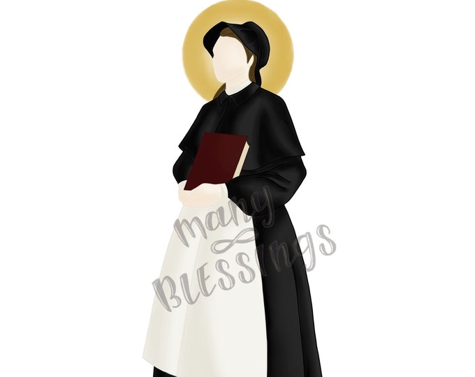 St Elizabeth Ann Seton Prayer, Personalized Confirmation Gift; Catholic ...