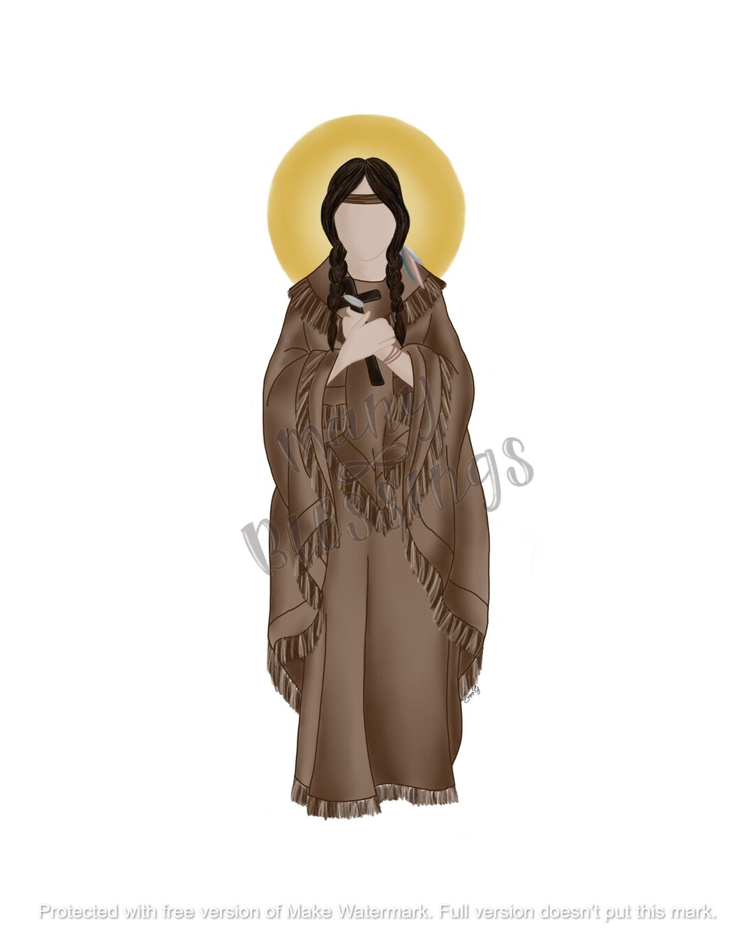 Saint Kateri Tekakwitha | Catholic Saint Art Print - Etsy