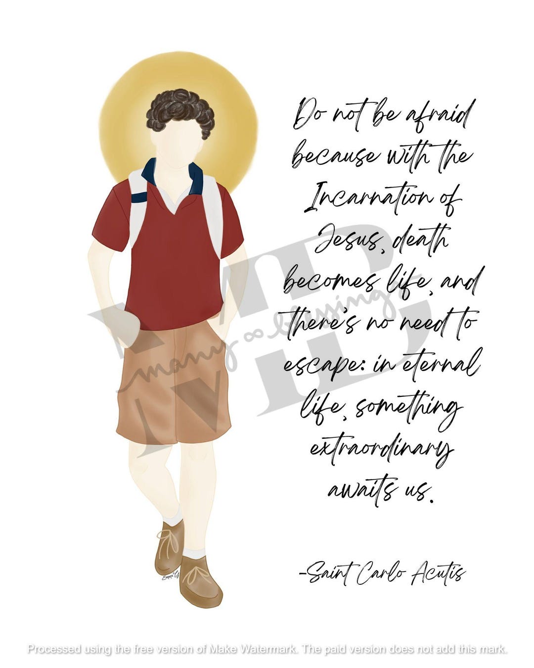 Saint Carlo Acutis Quotes | Catholic Christian Religious Art Print - Etsy