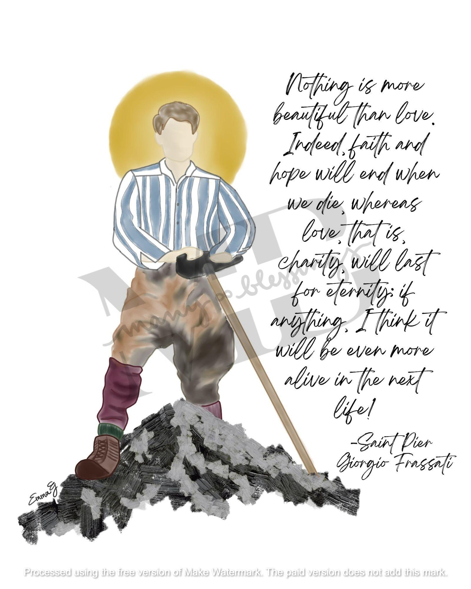 Saint Pier Giorgio Frassati Quotes | Catholic Christian Religious Art ...