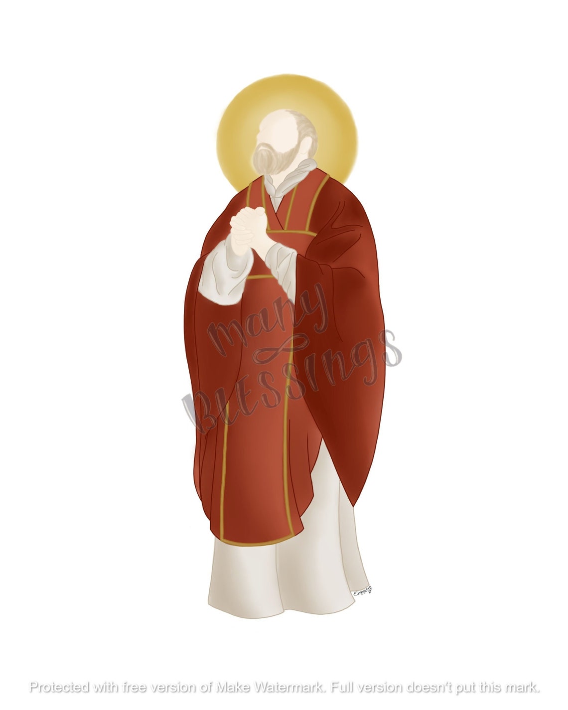 Saint Philip Neri Catholic Saint Art Print Etsy