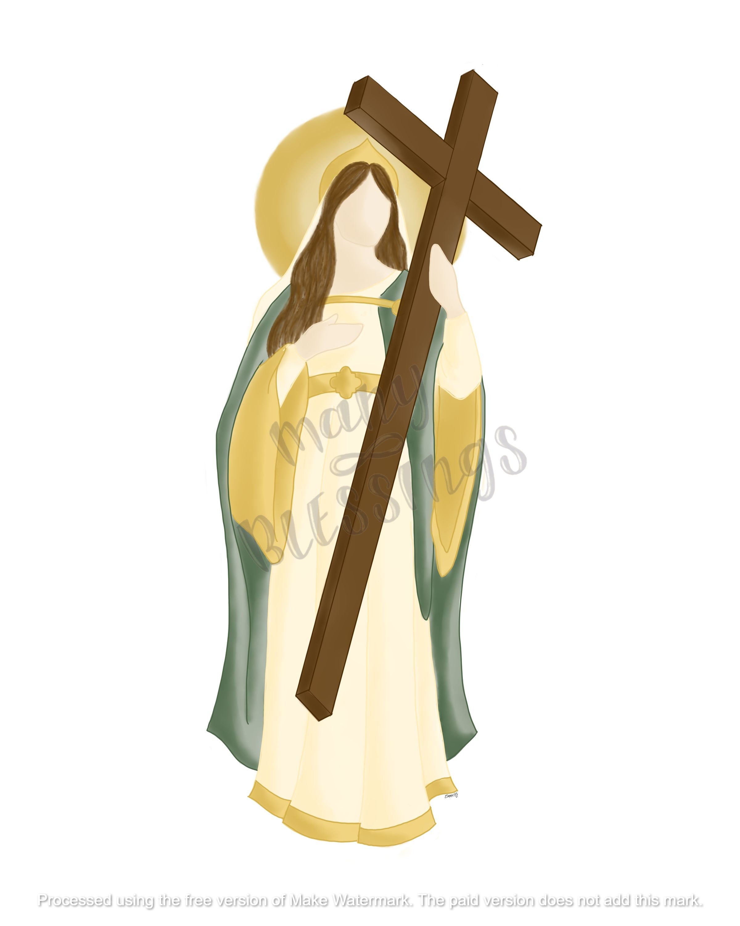 Saint Helena of the Cross | Catholic Saint Art Print - Etsy