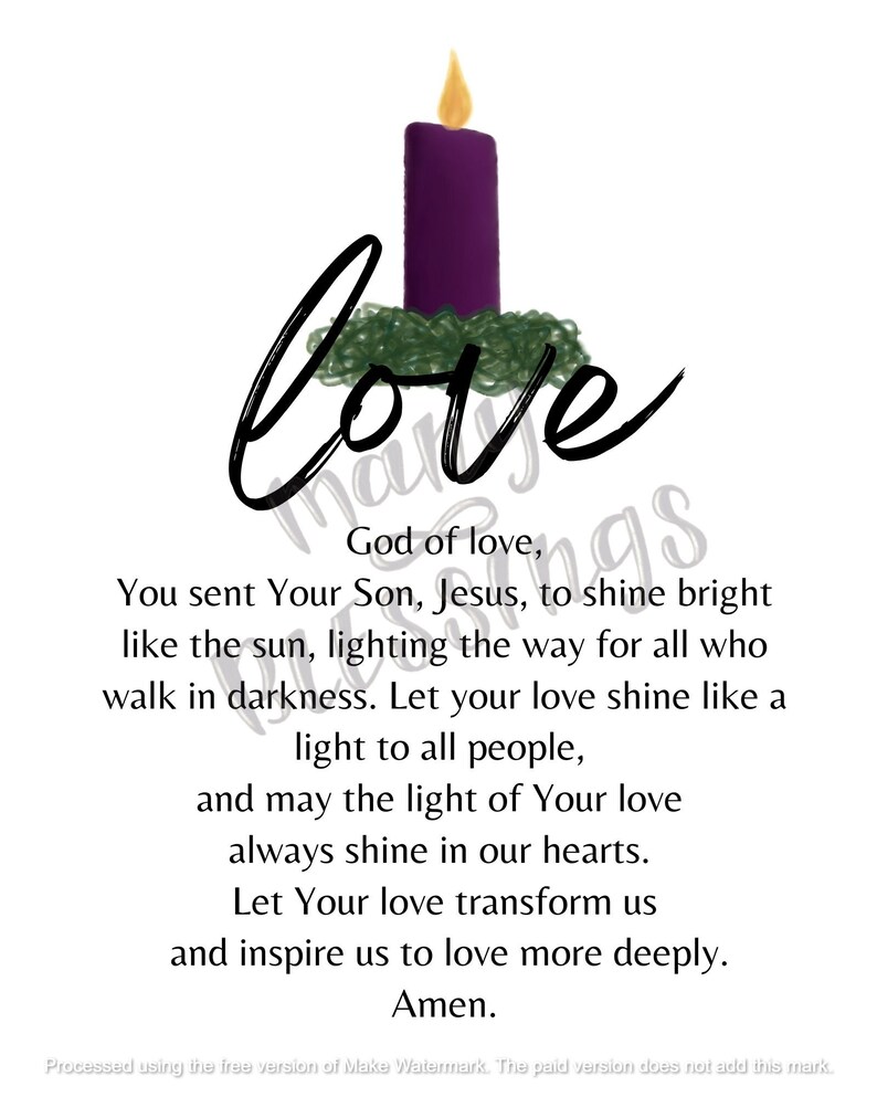 Advent Wreath Prayers | Four Print Bundle | Catholic Christian ...