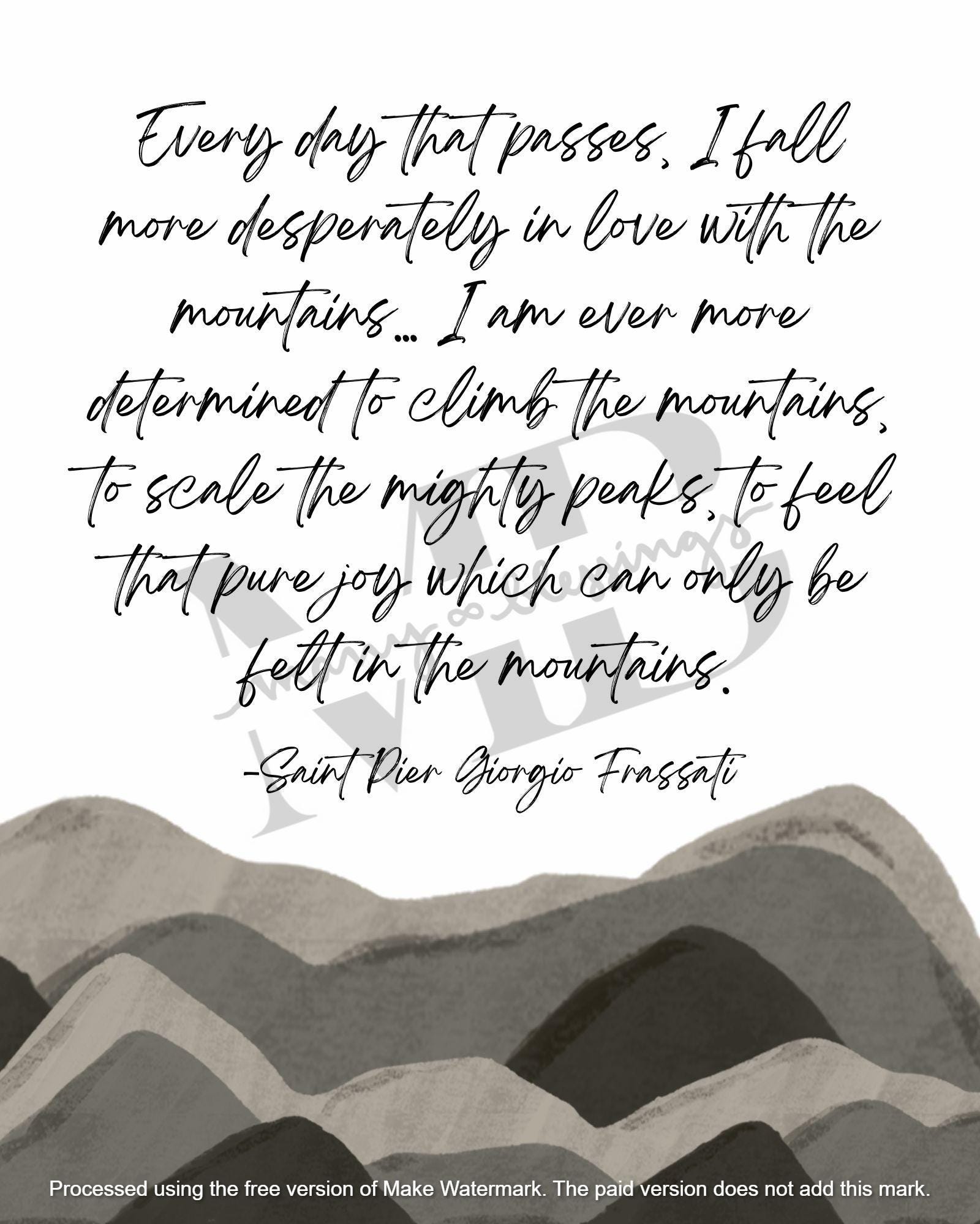 Saint Pier Giorgio Frassati Quotes | Catholic Christian Religious Art ...