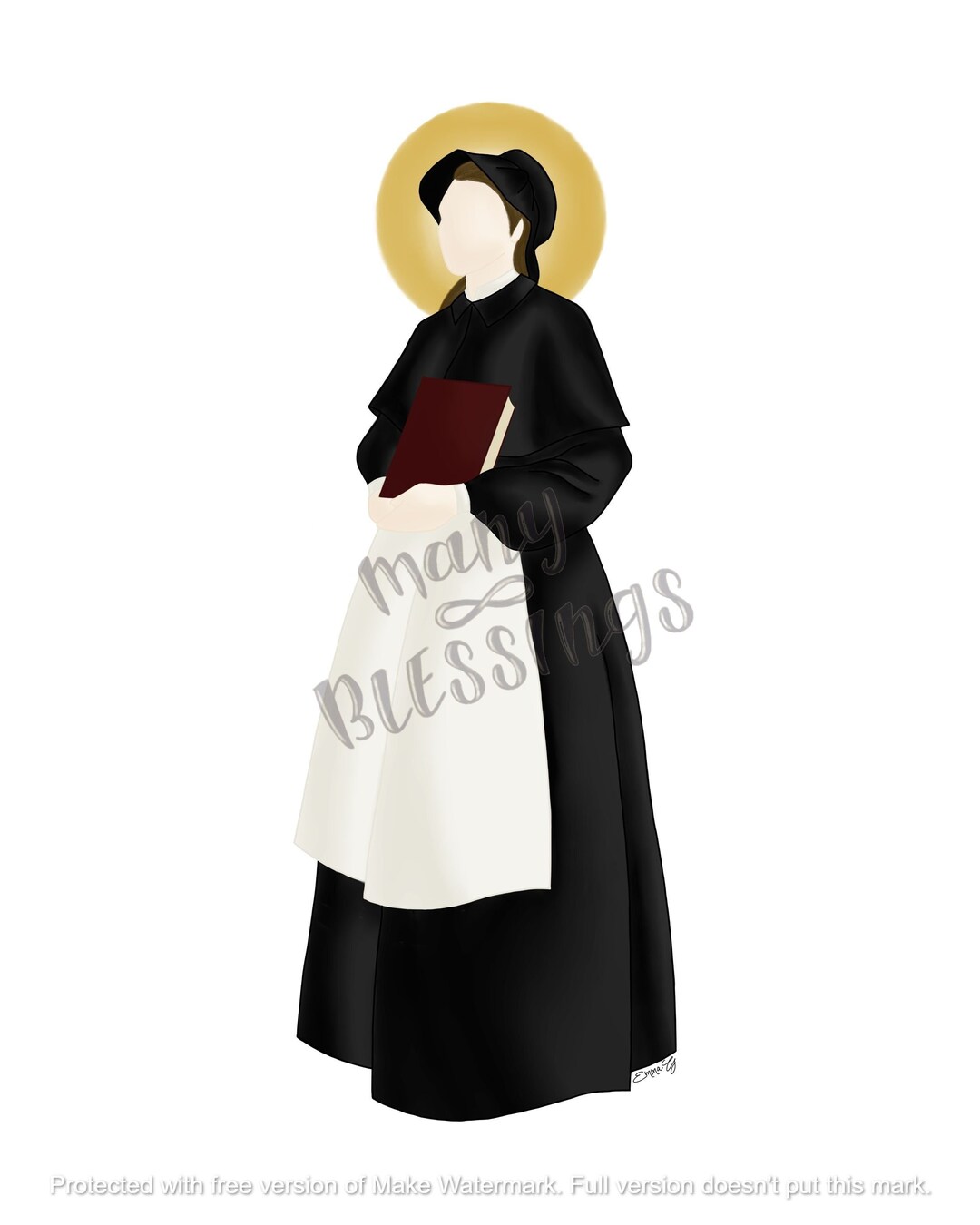 Saint Elizabeth Ann Seton | Catholic Saint Art Print - Etsy