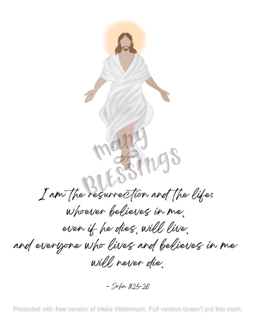 I Am the Resurrection | Catholic Christian Religious Art Print - Etsy
