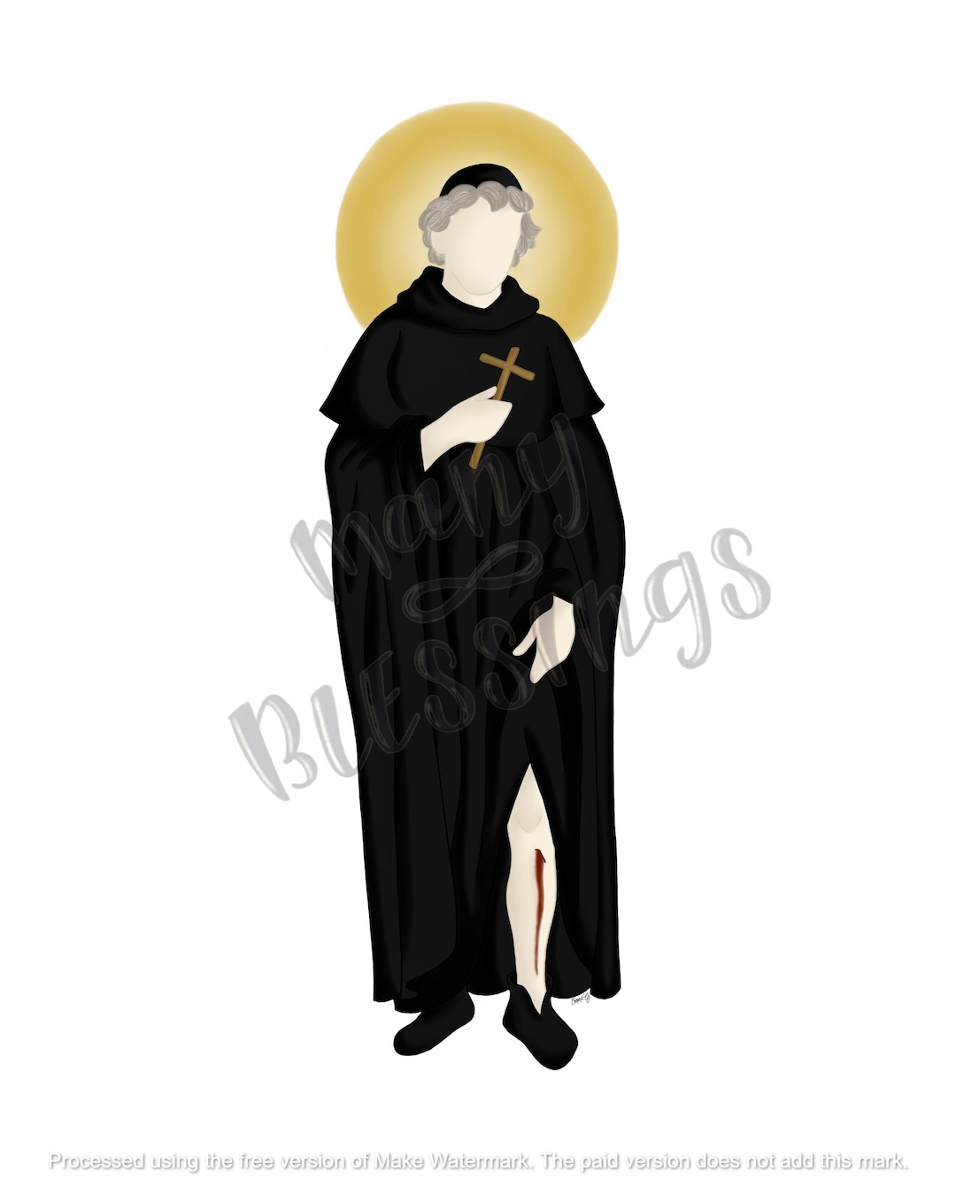 Saint Peregrine | Catholic Saint Art Print - Etsy