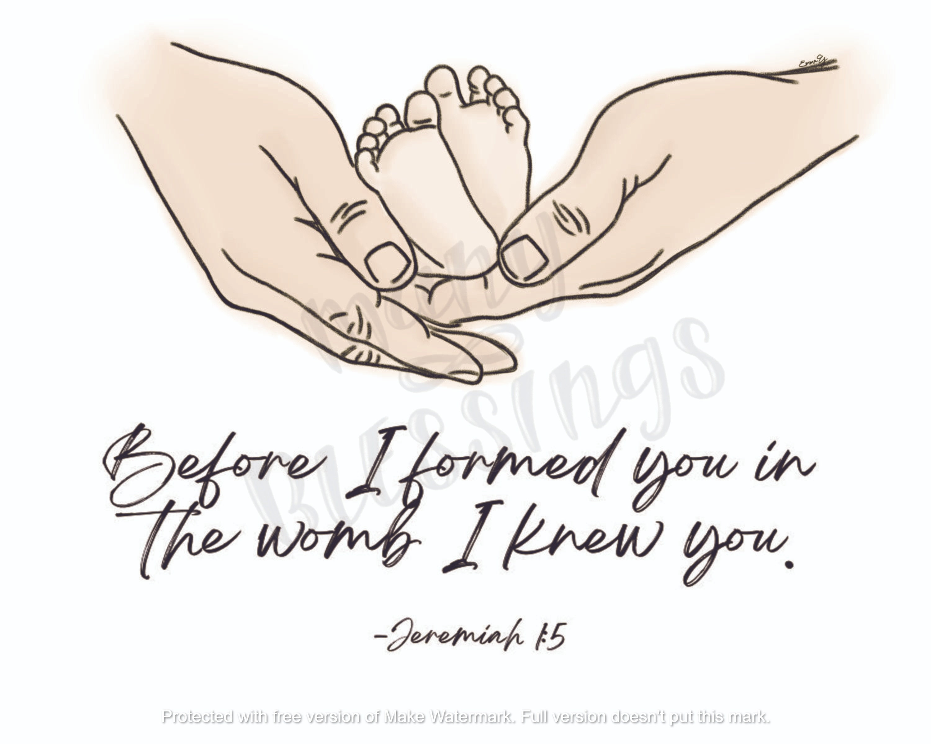 I Formed You | Pro-life Scripture Art Print - Etsy
