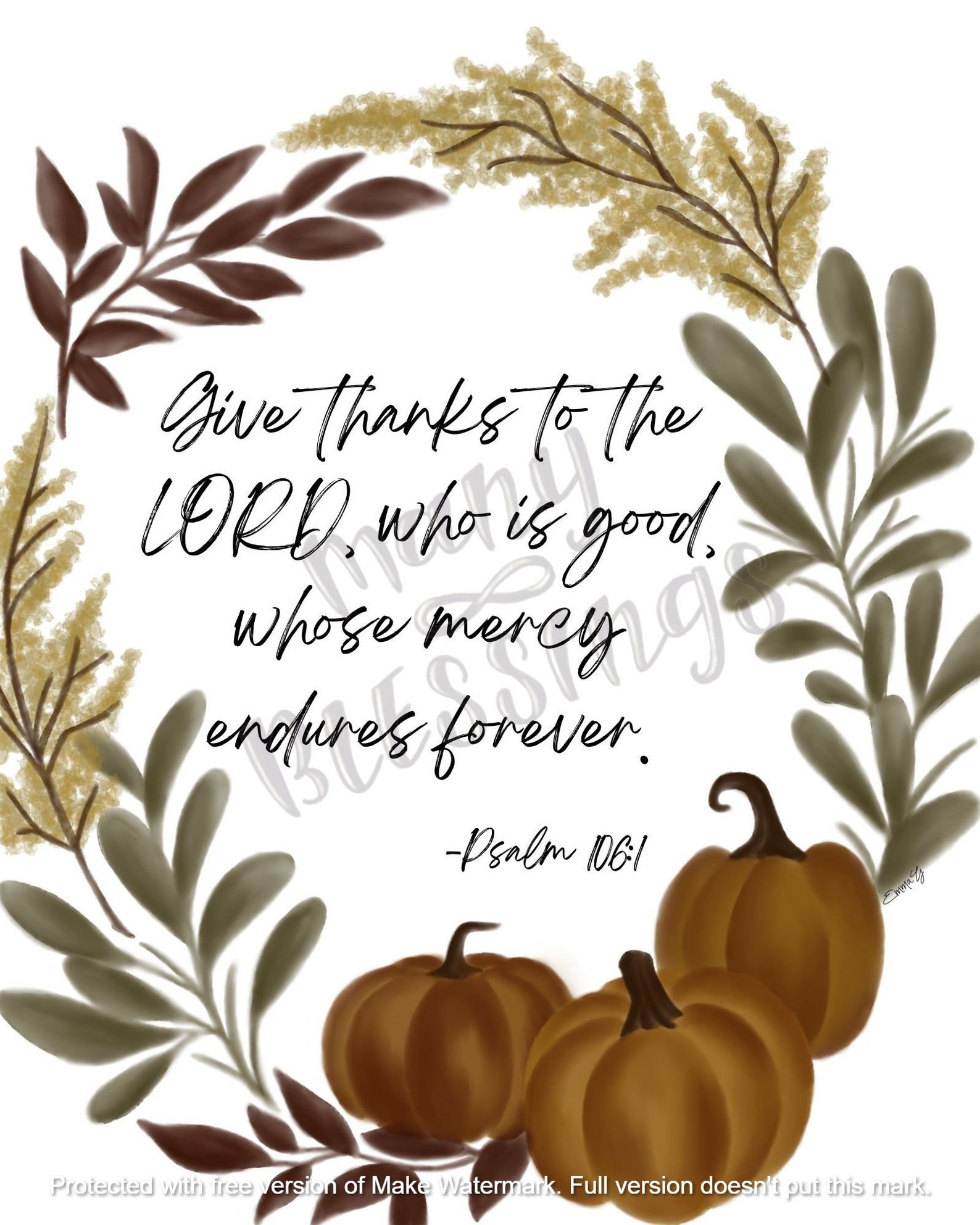 Give Thanks to the Lord, for He is Good | Psalm 106:1 | Catholic ...