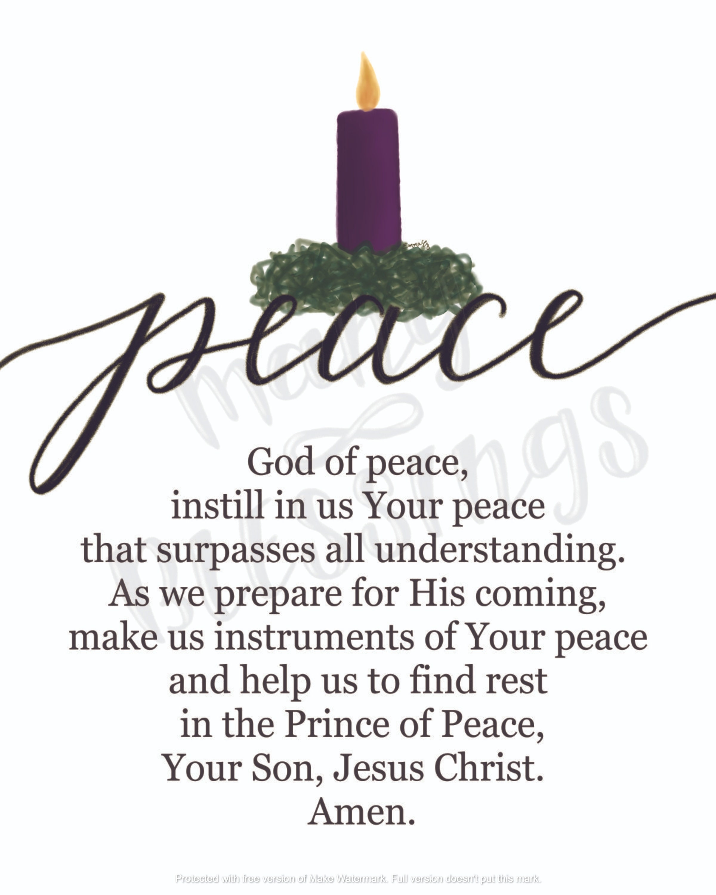 Advent Wreath Prayers Four Print Bundle Catholic Christian - Etsy UK