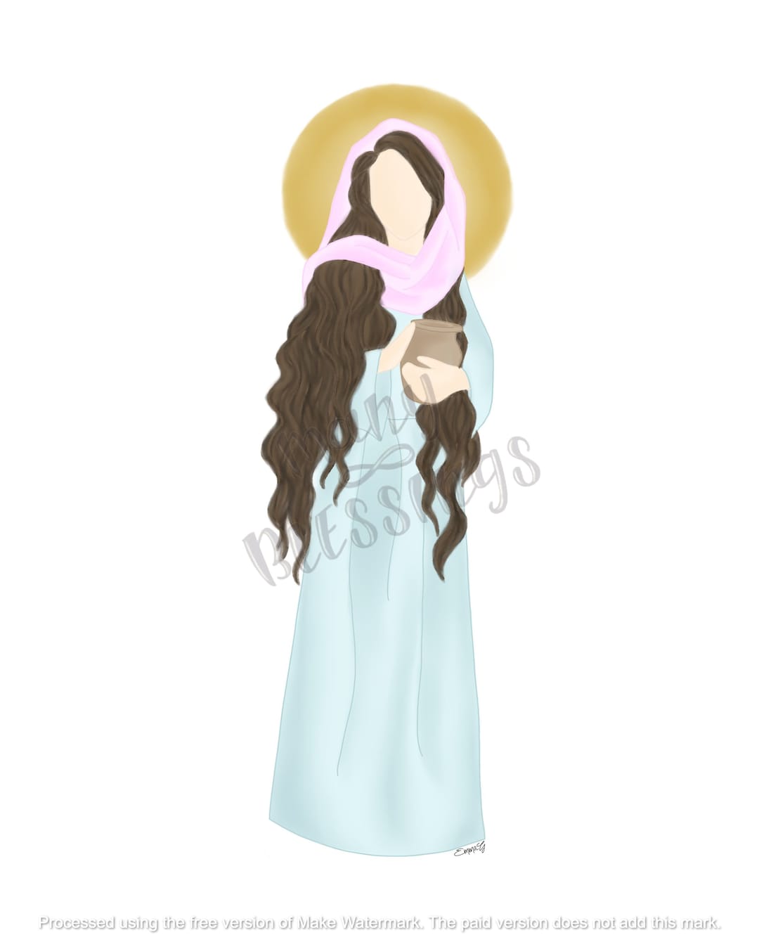 Saint Mary Magdalene | Catholic Saint Art Print - Etsy