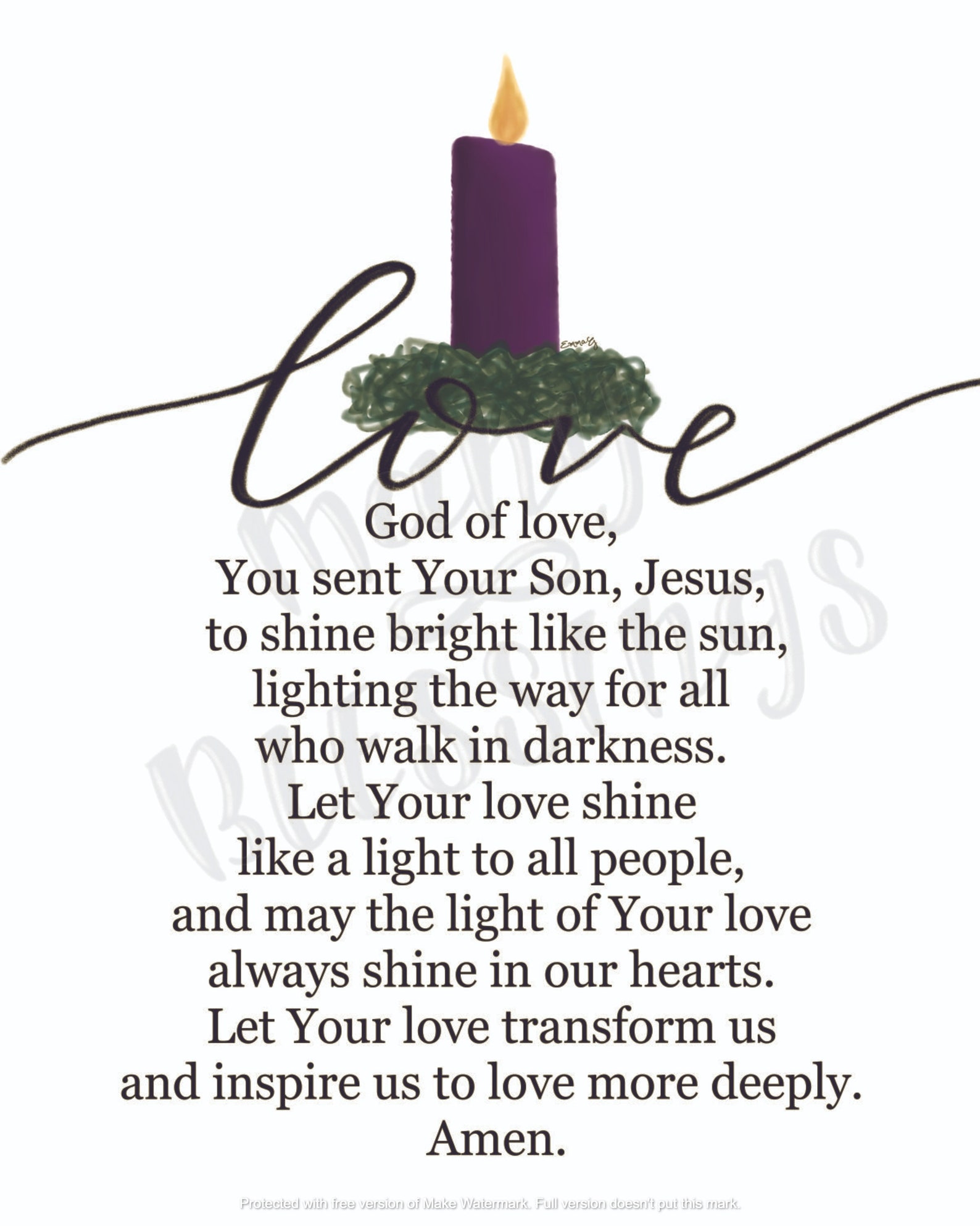 Advent Wreath Prayers Four Print Bundle Catholic Christian - Etsy