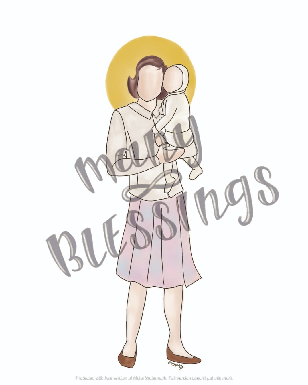 Saint Gianna Beretta Molla | Catholic Saint Art Print - Etsy