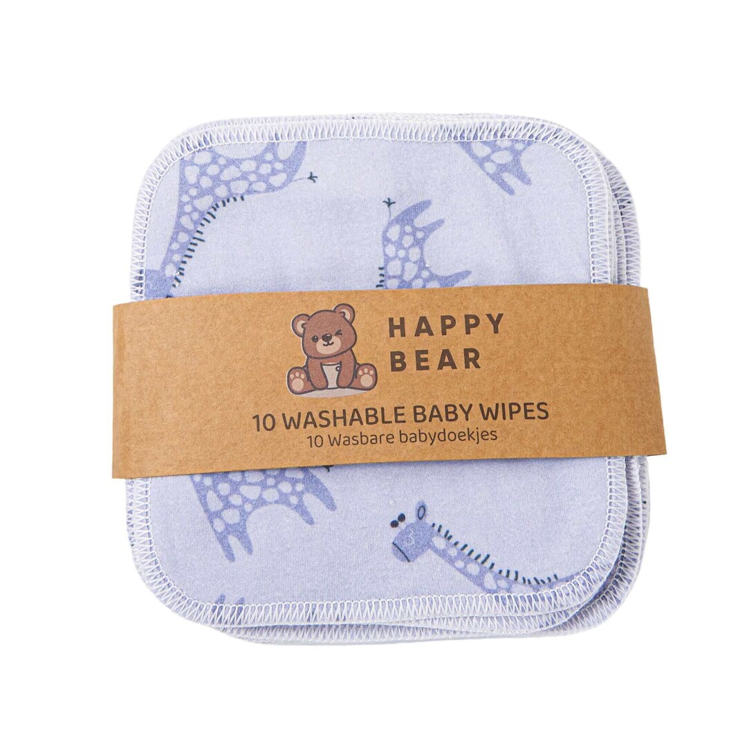 Baby Wipes Set 10 Pieces Blue Giraffe - Etsy