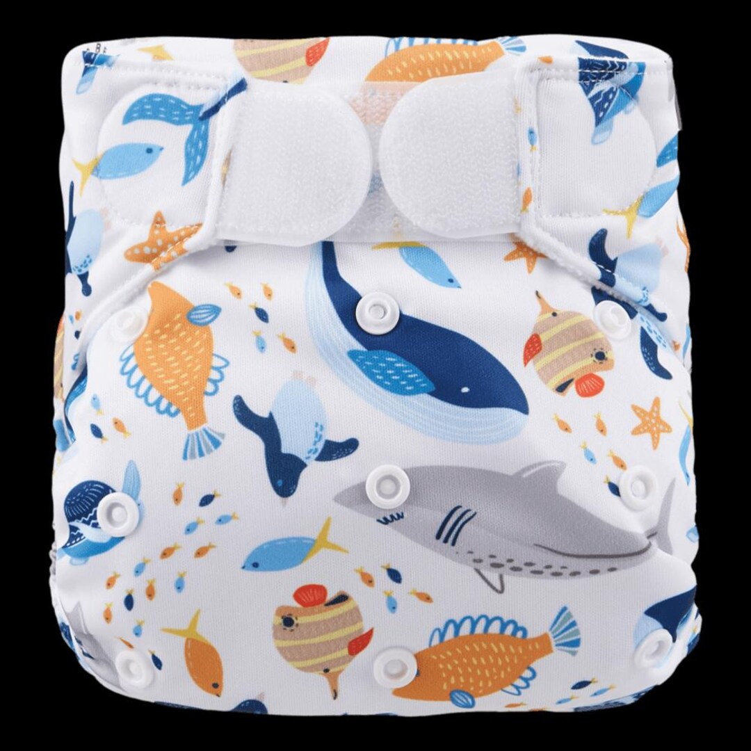 Swim Diaper Velcro Sea Animals - Etsy