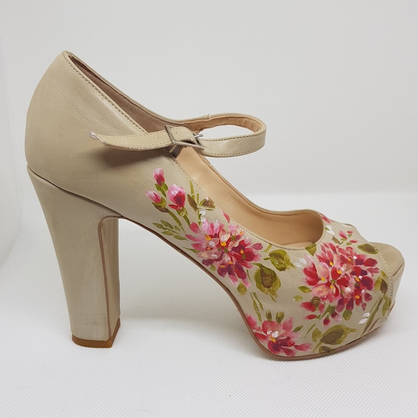 Painted High Heels - Etsy