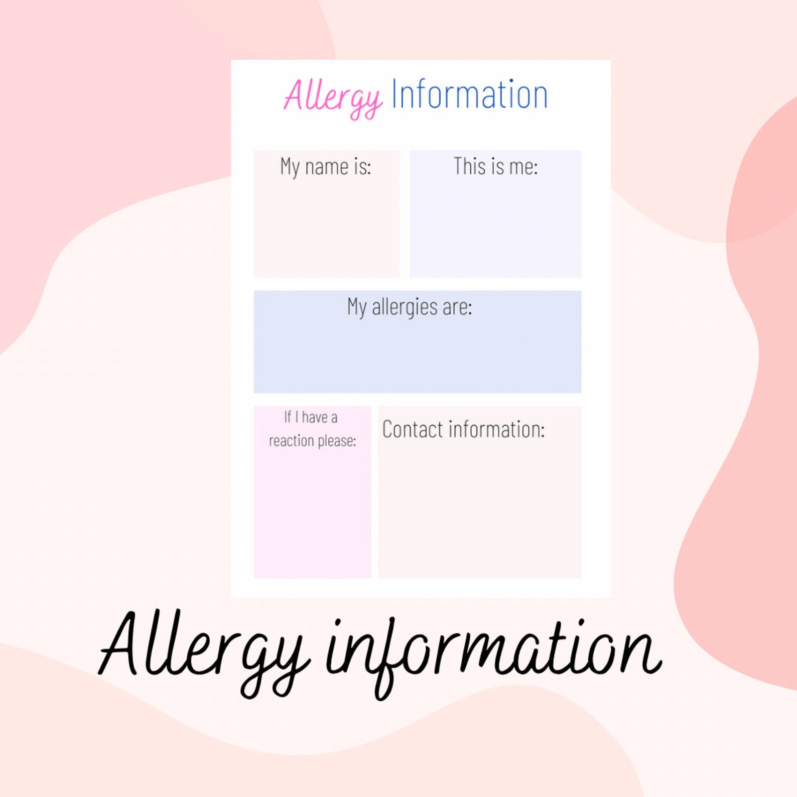Allergy Information - Etsy