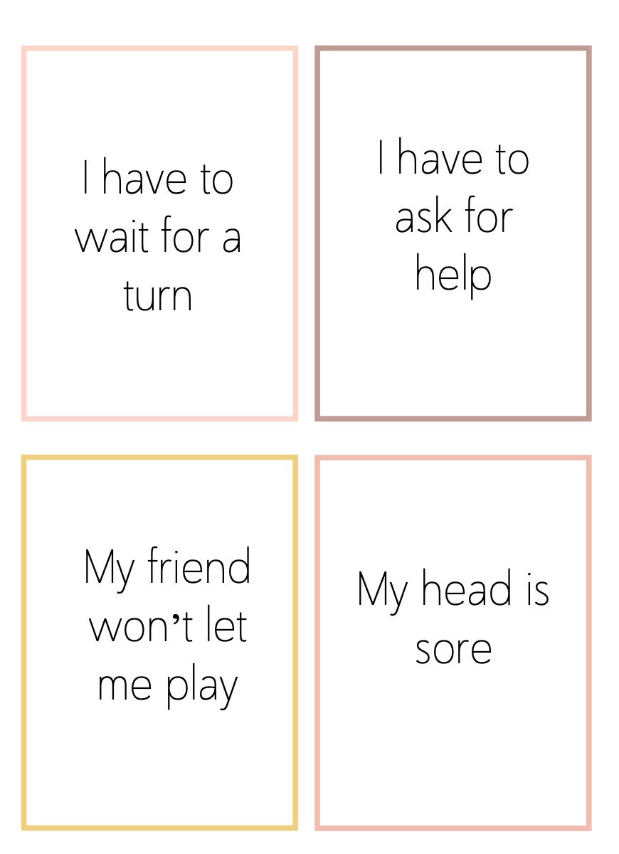 Emotion Scenario Cards for Children - Etsy