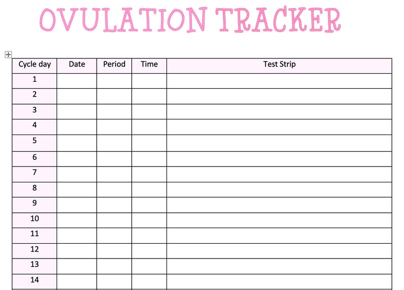 Ovulation Tracker - Etsy