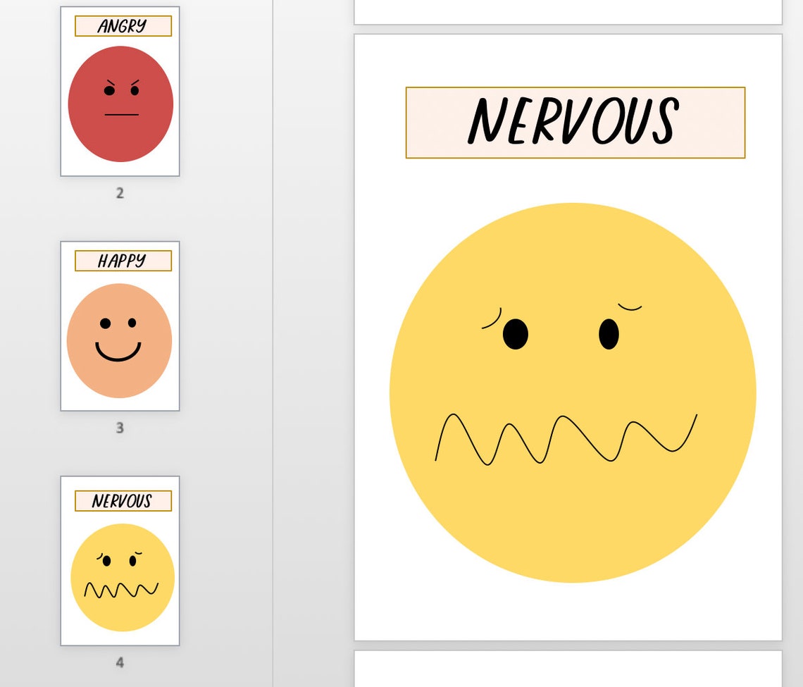 Emotion Poster and Cards to Print, Display, Use in a Classroom - Etsy