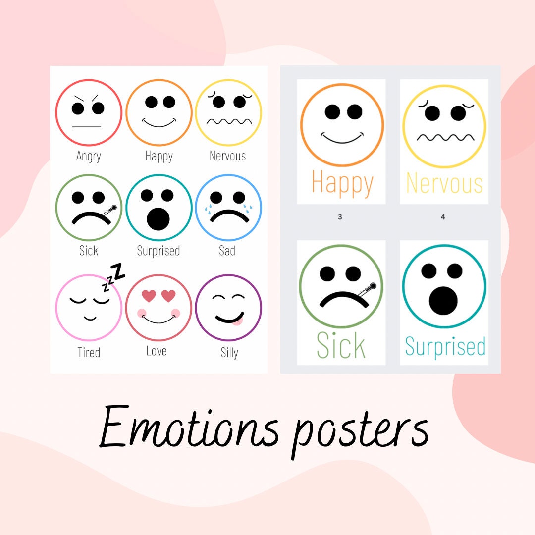 Emotions Posters - Etsy