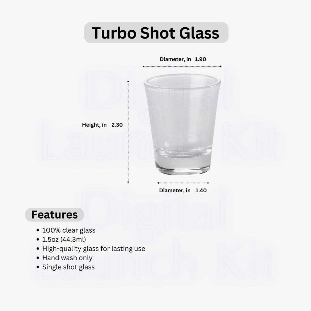 Turbo Shot Glass I Shot Glass I Size Guide Turbo Shot Glass I Shot ...