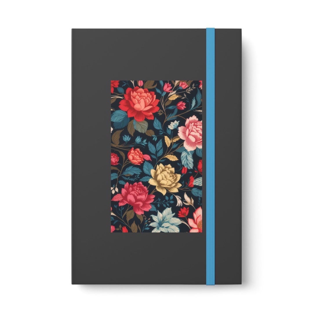 Floral Notebook Ruled, Hard Cover Journal, Hard Cover Notebook, Hard ...