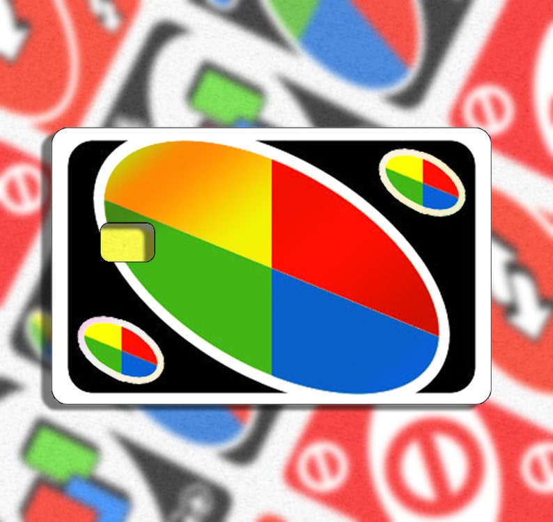 UNO Holographic Debit Credit Card Sticker Skin Cover - Etsy