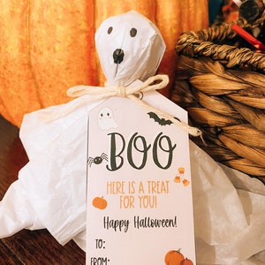 Halloween Tags. Gift Tags for Halloween. BOO Here is a Treat for You ...