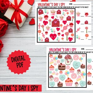 Valentine's Day I Spy, Valentine's Day Activity, Valentine's Day Kids ...