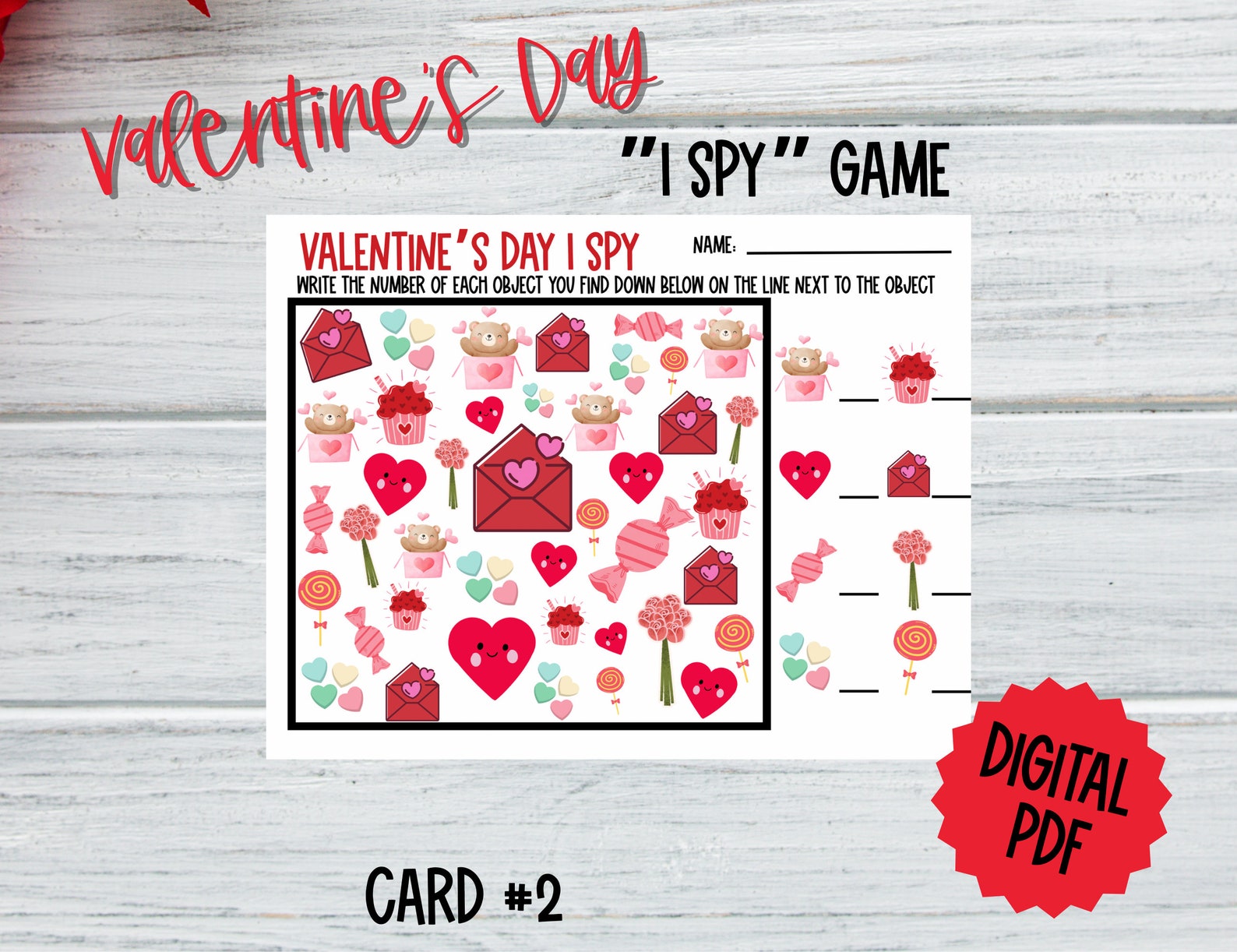 Valentine's Day I Spy, Valentine's Day Activity, Valentine's Day Kids ...