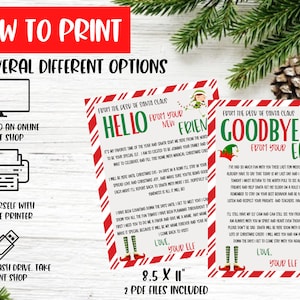 Elf Letter Set, Hello Letter From Elf, First Time New Elf Letter, Good ...