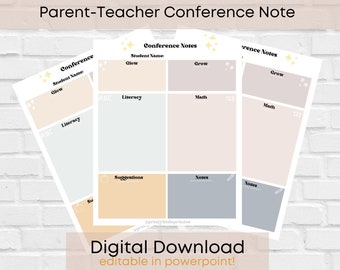 Editable Parent-teacher Conference Sign-up Flyer Form to Share With ...