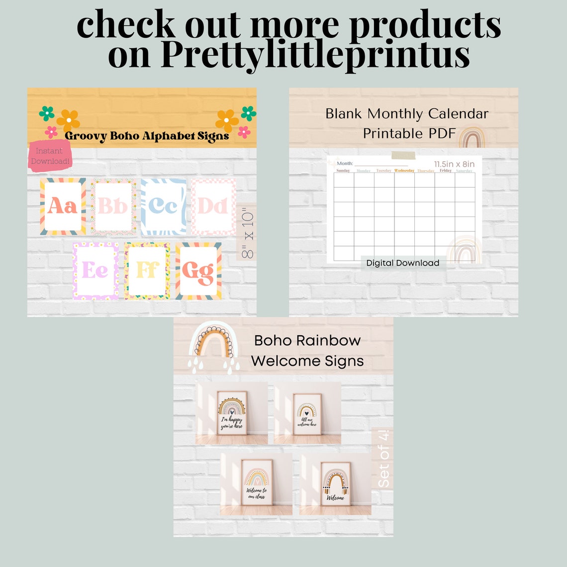 Boho Rainbow Meet the Teacher Form Digital Download Back to School ...