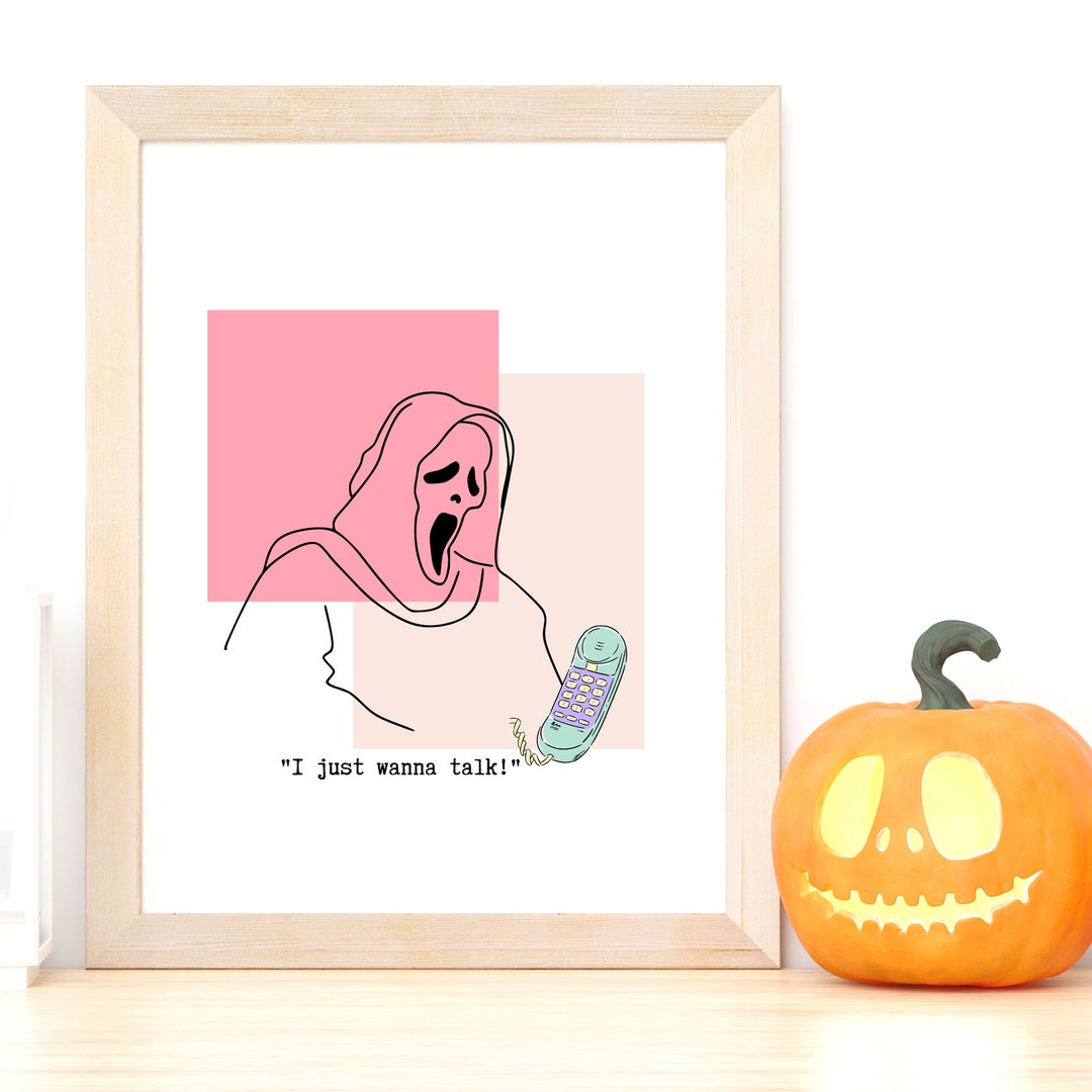 Halloween Print | Digital Download | Scream Halloween | Fall Printable ...