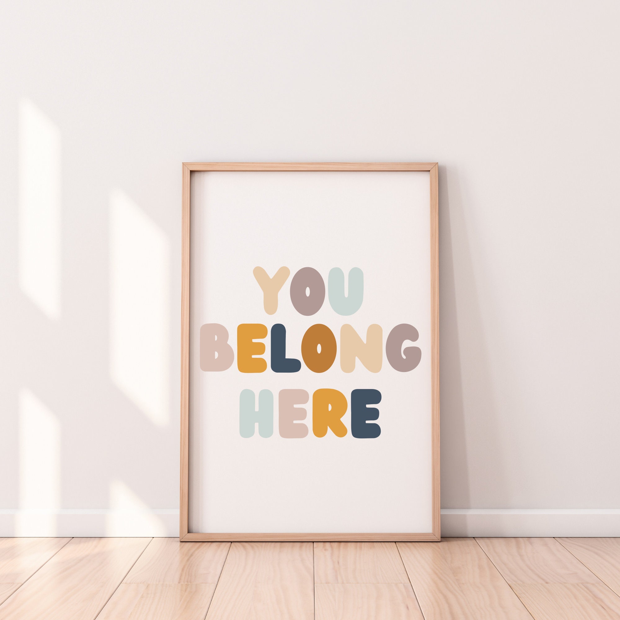 Classroom You Belong Here Signs Affirmation Station Classroom Decor ...